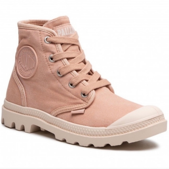 Palladium | Shoes | New Palladium Pampa Hi Rose Brick Canvas Combat ...